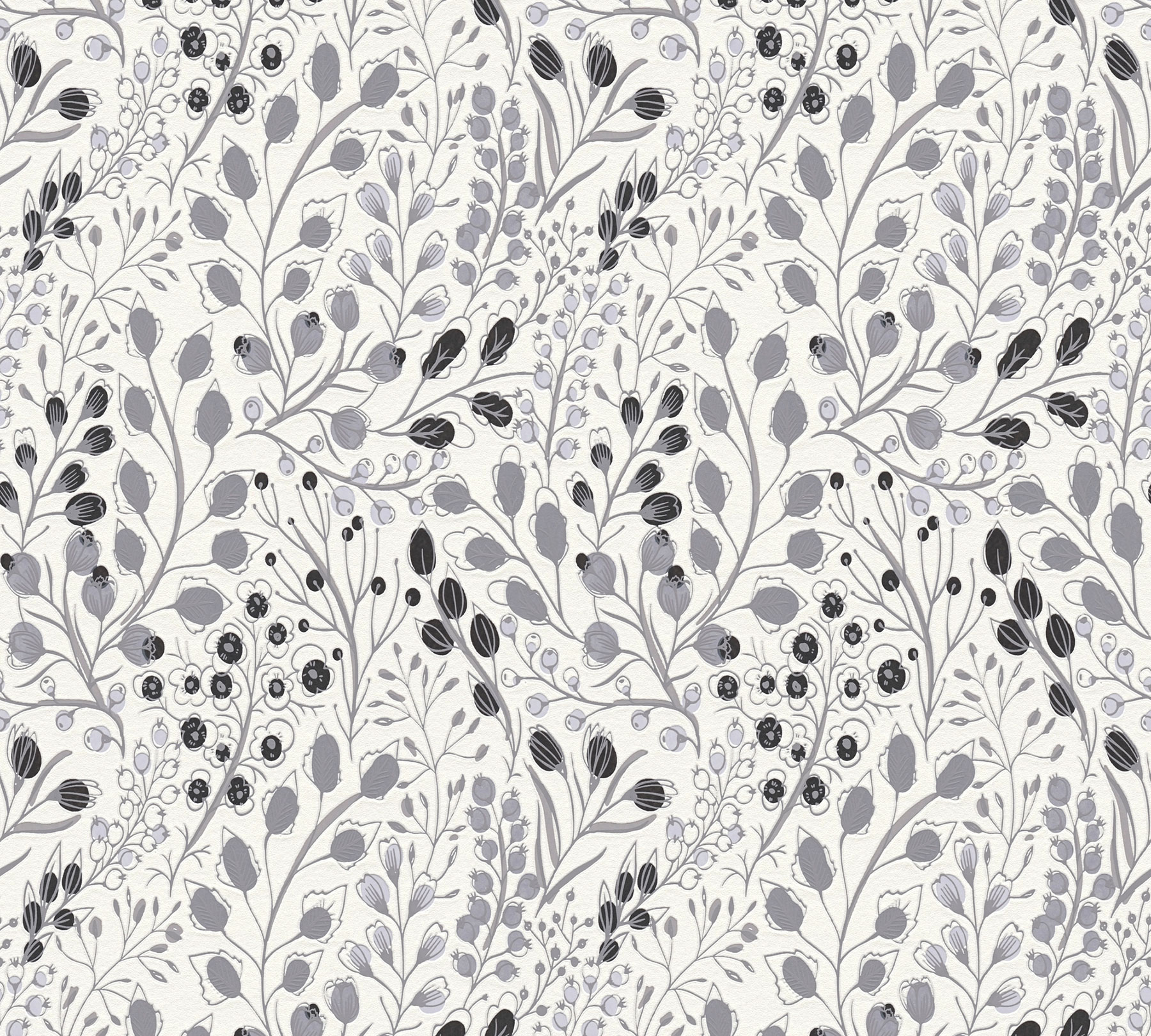 AS Vliestapete Attractive 2 Floral Grau 388473 | 4051315582206